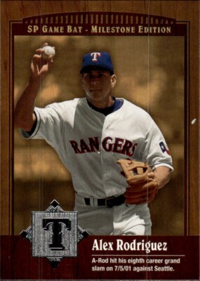 2001 SP Game Bat Milestone #21 Alex Rodriguez | eBay