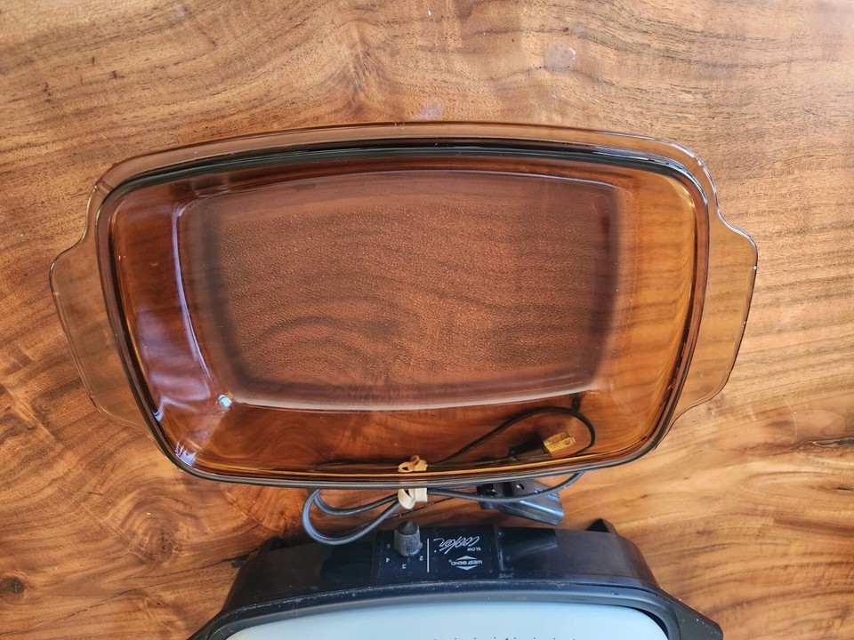 VTG West Bend 4 Qt Slow Cooker Griddle 5 Settings W/Lid WORKS USA | eBay