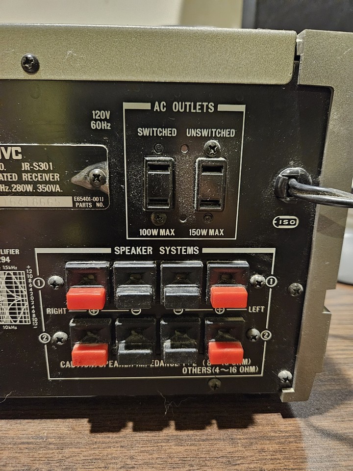 JVC JR-S301 Vintage AM/FM Stereo Receiver - Working | eBay