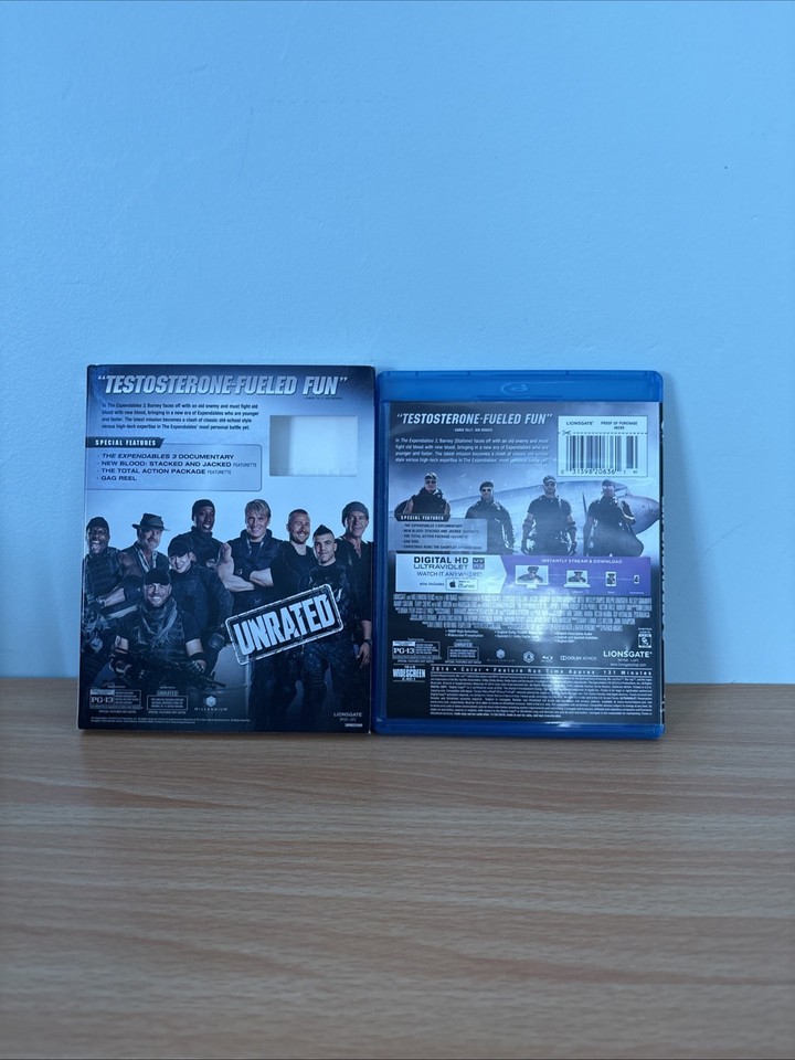 The Expendables 3 Blu-ray DVD 2014 Unrated Stallone Statham Snipes Slipcover | eBay