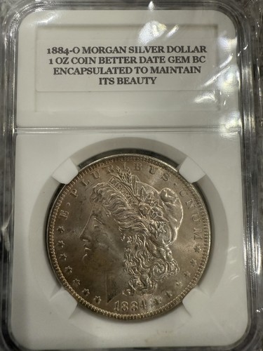 1884 O Morgan Dollar Silver $1 Coin Bright Shiny White Amazing Luster ...
