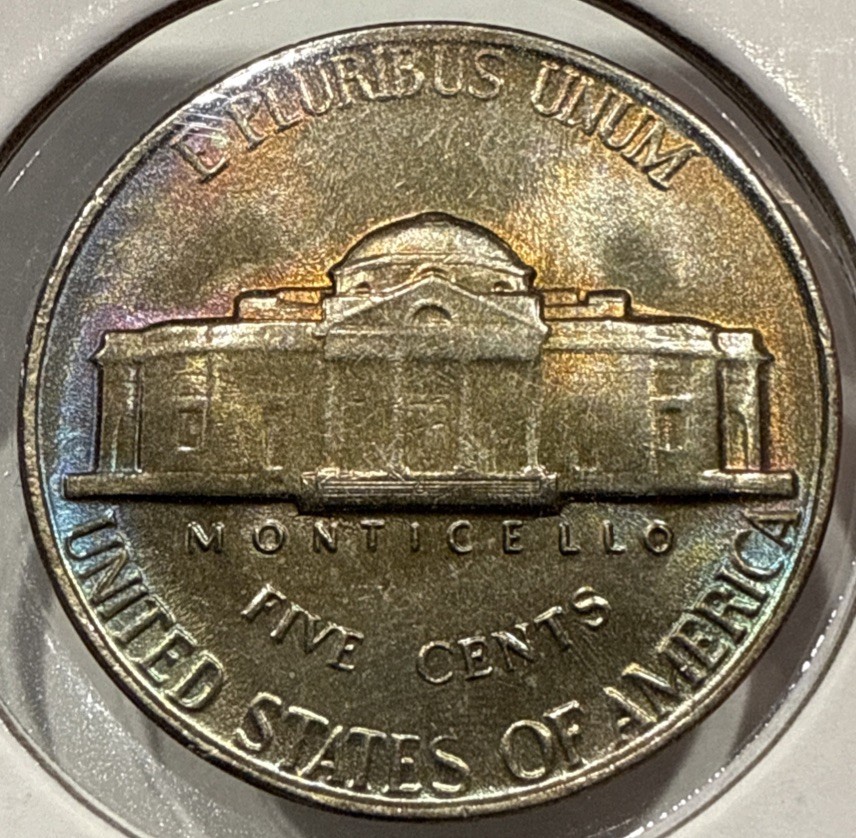 1956 Jefferson Nickel 5C US Coin - BU Uncirculated - Great Blue ...