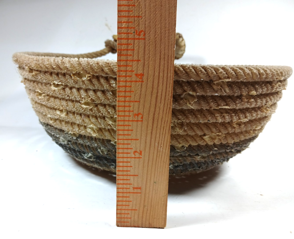 Lariat Lasso Western Rope Bowl Basket Ranch Western Art Decor Handmade ...