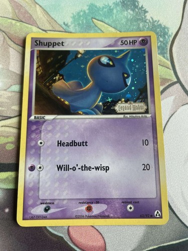 Shuppet 63/92 EX Legend Maker Reverse Holo Common Stamped Pokemon Card LP | eBay