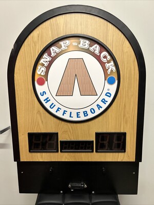 Summit snap back shuffleboard scoreboard Wood Lighted Electronic Score ...