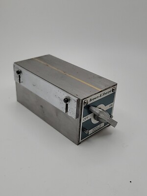 MAGNETIC BLOCK CHUCK STANDARD POLE RECTANGULAR PERMANENT MAGNETIC BROWN ...