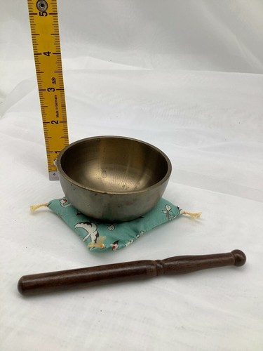 Japanese Singing Bowl Buddhist Buddha Orin Rin Bell Antique Lightweight ...