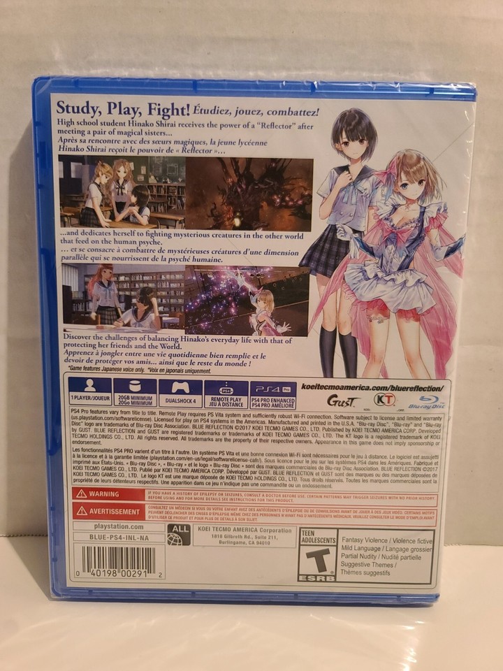 Blue Reflection (Sony PlayStation 4, 2017) Factory Sealed 40198002912| eBay