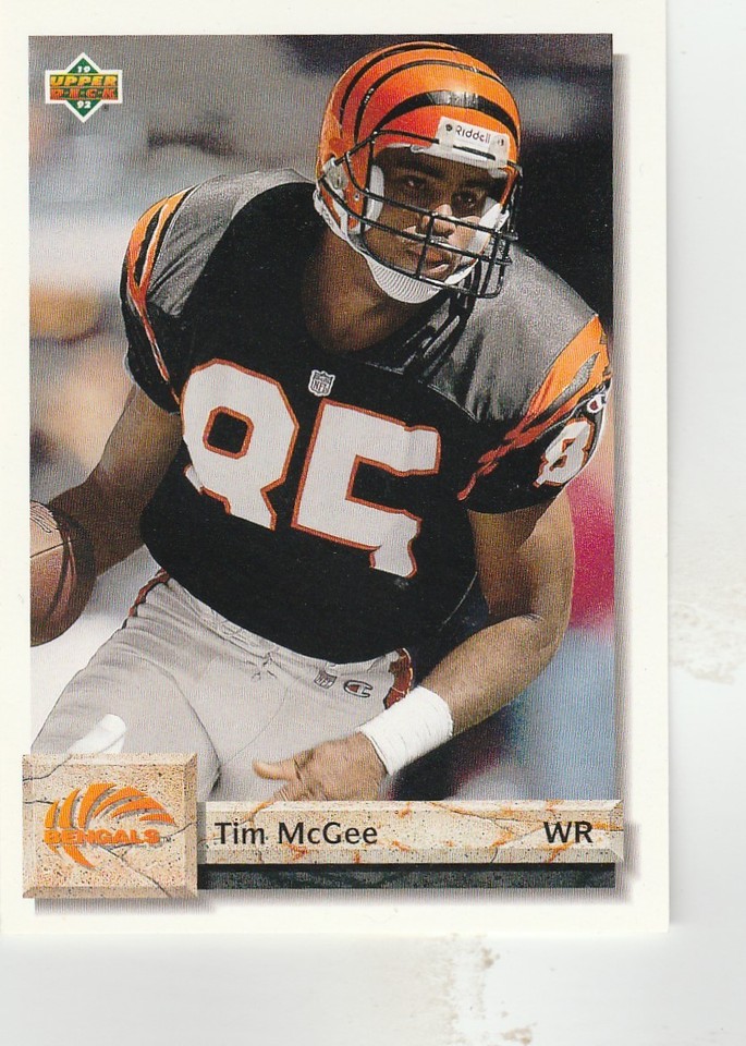 FREE SHIPPING-MINT-1992 Upper Deck #229 Tim McGee Cincinnati Bengals ...