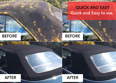 POWERFUL Convertible Roof Cleaner Soft Top Fabric Stain Remover Mould ...