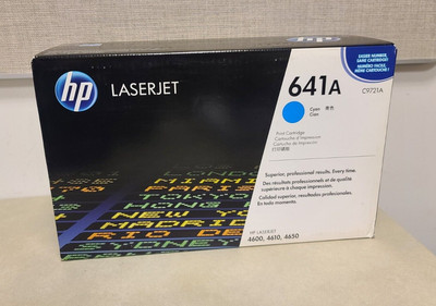 New, Original HP 641A Cyan LaserJet Toner Cartridge (C9721A ...