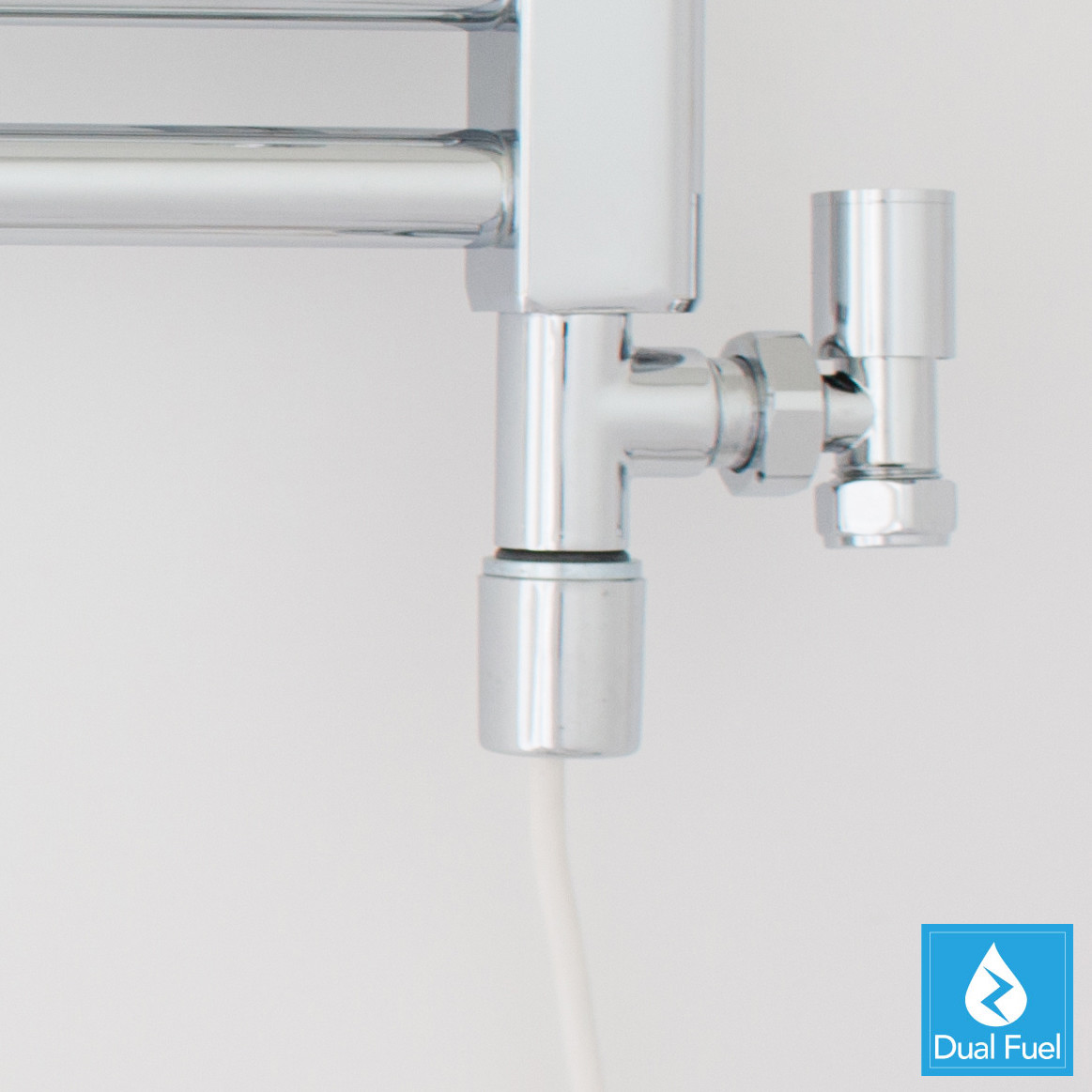 Chrome Dual Fuel Kit Conversion for Heated Towel Rail Radiator Element ...