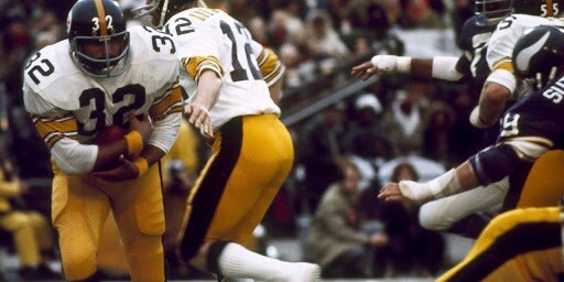 Pittsburgh Steelers Vs Minnesota Vikings Super Bowl IX Franco Harris ...