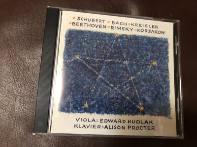 SCHUBERT - Edward Kudlak viola 2006 Audio CD /Alison Proctor- Klavier ...