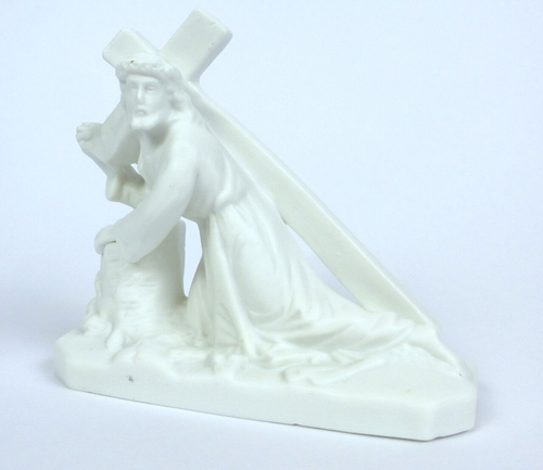 Biscuit China Figure Jesus With The Cross about 1900 B-298 | eBay