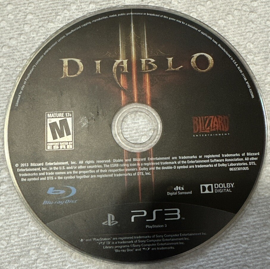 Diablo III 3 Reaper of Souls Ultimate Evil Edition PlayStation 3 PS3 ...