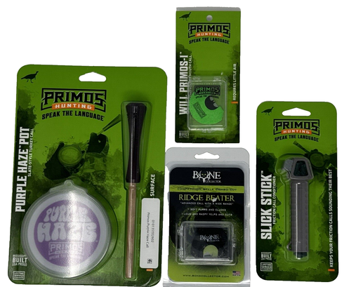 Turkey Hunting Pkg Primos Slate Call, Friction Call, 2 Mouth Calls ...