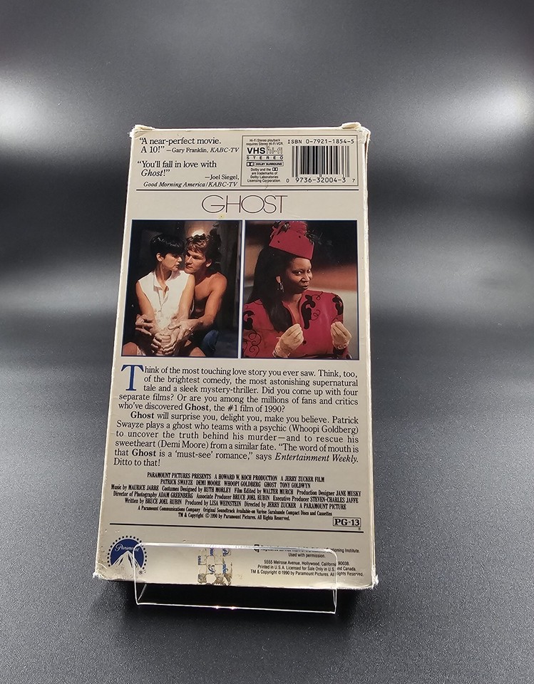 1990 GHOST Paramount Pictures Demi Moore-Patrick Swayze-Whoopi Goldberg ...