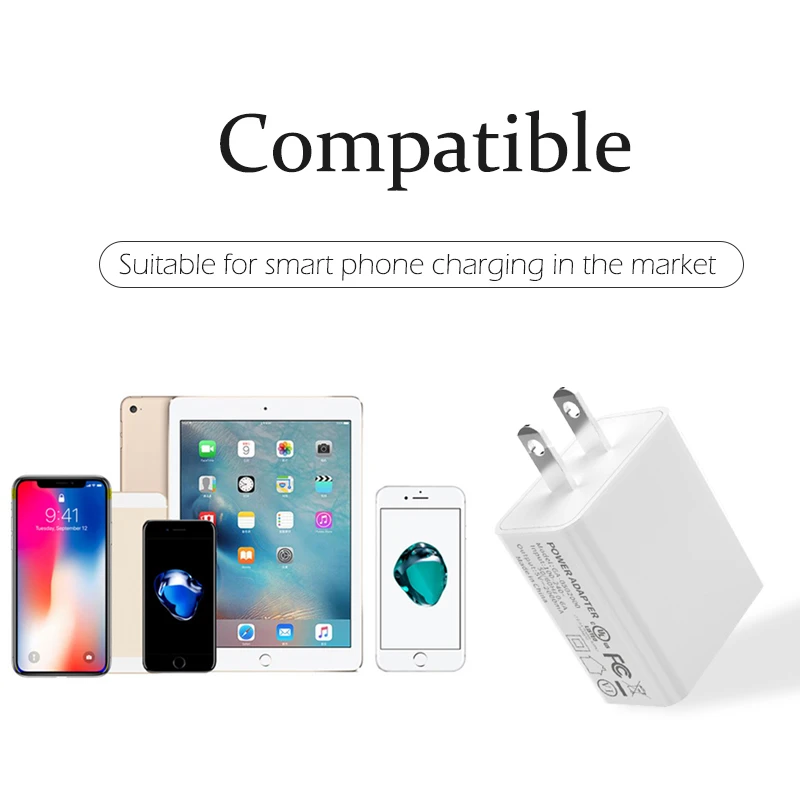 US Plug 5V 2A USB Port Wall Charger 5 Volt 2 Amp AC-DC Power Adapter ...