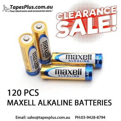 120x Geniune Hitachi Maxell AA Alkaline Batteries Blister Card AU Stock ...