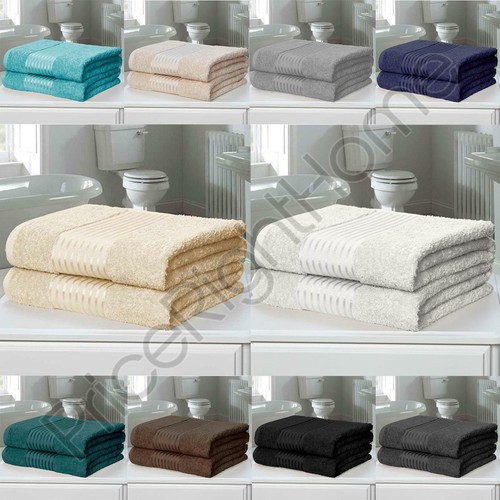 Windsor 2 Piece Towel Bale 100% Cotton Luxury Set Bath Sheets | eBay UK
