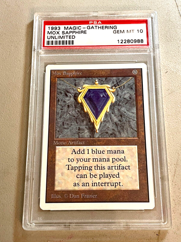MOX SAPPHIRE / PSA 10 Gem Mint / Unlimited Edition / MTG Card /PERFECT ...