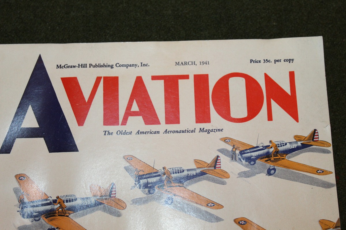 March 1941 Popular Aviation Magazine The 1940s: 1941 | The Complete