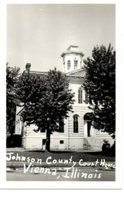 JOHNSON COUNTY COURT HOUSE VIENNA, ILLINOIS VINTAGE RPPC REAL PHOTO ...