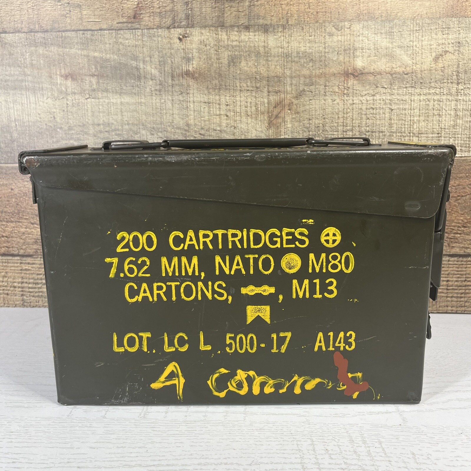 US Military Army Metal Ammo Can Waterproof M13 M80 7.62 mm 200 ...