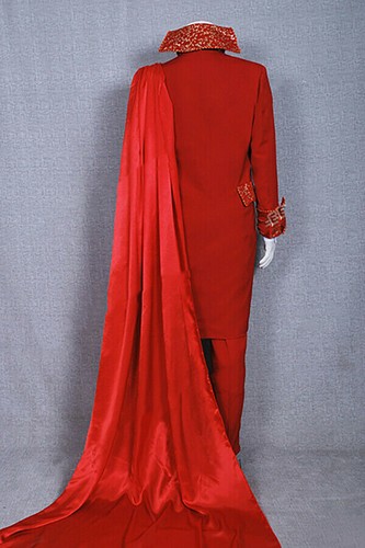 The Phantom of the Opera Phantom Red Costume Outfits Coat Halloween ...