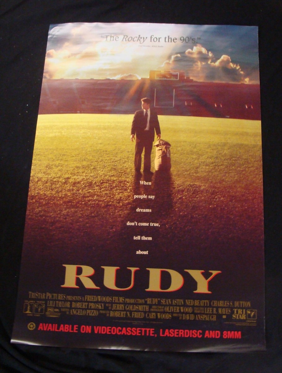 Rudy Filmposter 1994 Rudy Movie Poster | EBay