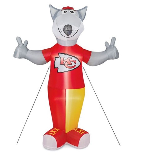 Official NFL Inflatable Mascot Kansas City Chiefs KC Wolf 7ft with ...