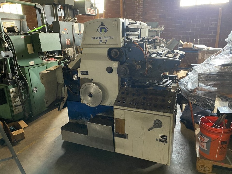 lot of 2 DIAMOND ENVELOPE PRESS PRESSES wet offset Halm jet press ...