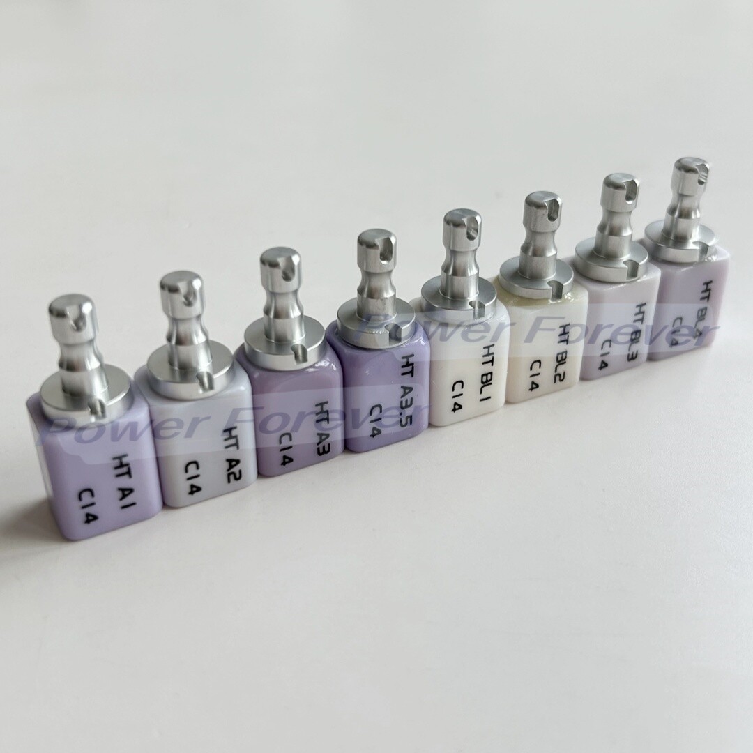 5pcs HT C14 Dental Emax Glass Ceramic Lithium Dislicate Block CEREC ...