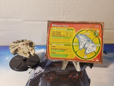 Star Wars Miniatures Starship Battles #07 Millennium Falcon | eBay