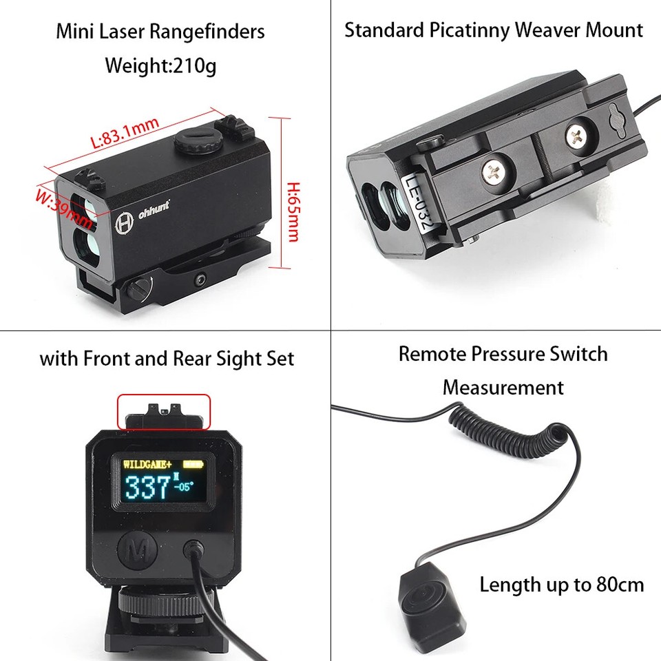 LE-032 Range Finder 1200M IP65 Waterproof Mini Laser Rangefinder for ...