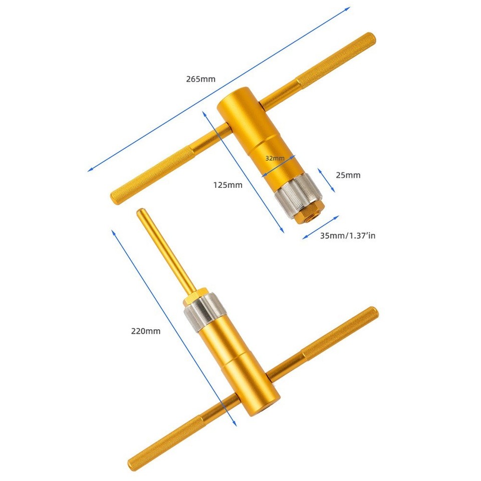 Tap and Inspect Tools for Bicycle Threads Compatible with BC1 37 x 24T ...