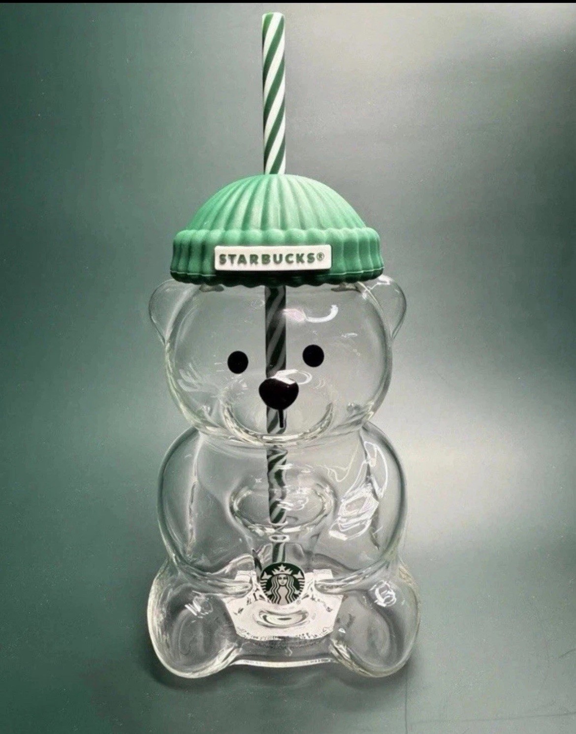 Starbucks 2025 Bearista BEAR Glass Jar Cold Cup Tumbler Straw Holiday ...