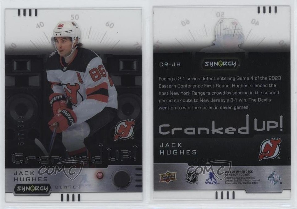 2023-24 Upper Deck Synergy Cranked Up 517/849 Jack Hughes #CR-JH 1ik9 ...