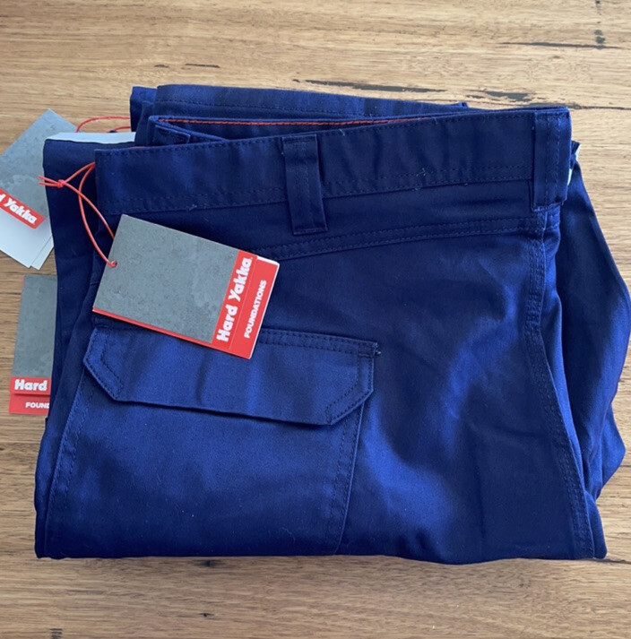 Hard Yakka Foundations Drill Cargo Pant with Tape BNWT - Size 107R ...