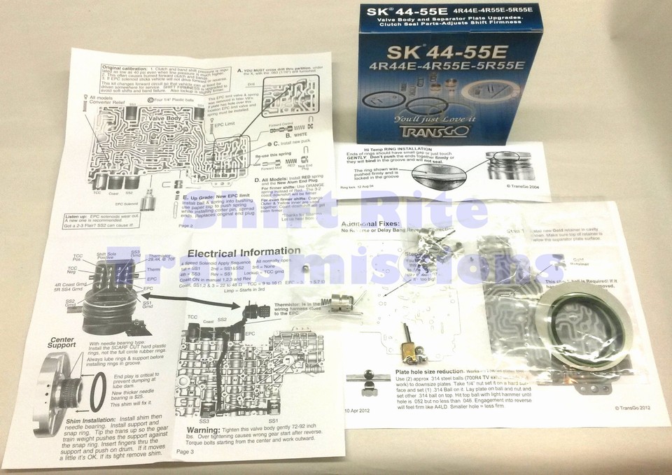 5R55E TRANS GO SHIFT KIT 4R55E 4R44E 5R44E SK 44-55E TRANSMISSION FORD ...