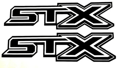 2x STX 4X4 Decals Fits Ford F150 F250 F350 Super Duty Truck Decal ...