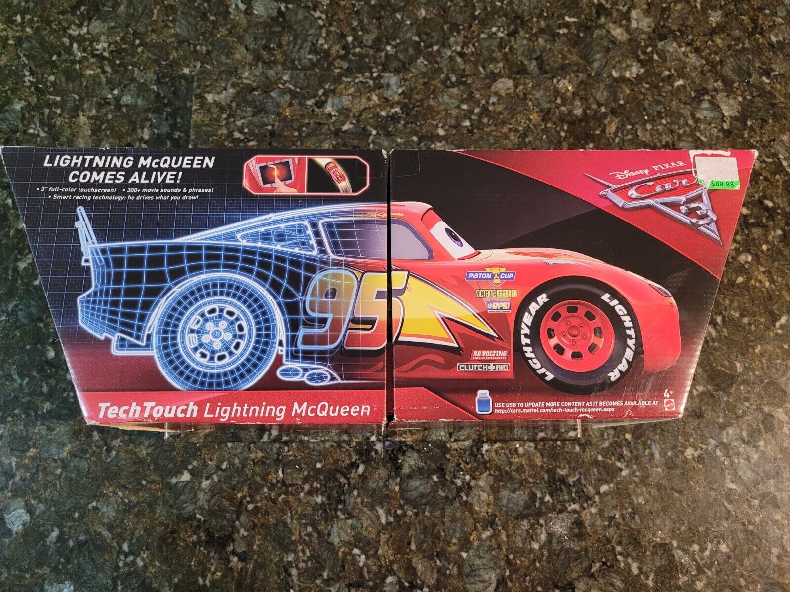 Brand New!! Tech Touch Lightning McQueen Vehicle Mattel & Disney Pixar ...