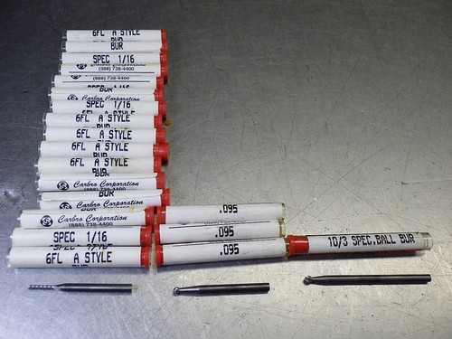 Lot of 20 NEW! Asstd. Carbro Solid Carbide Burrs - 3 Varieties | eBay
