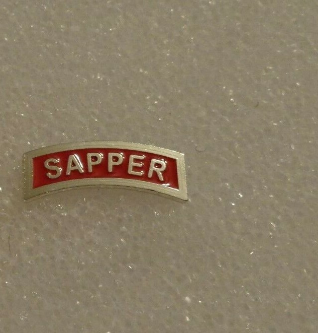 ARMY PATCH, SSI, ARMY ENGINEER SAPPER TAB,FOR WEAR ON ASUs and DRESS ...