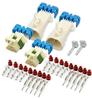 (2 Set) 5-Pin Headlight Assembly Connector Repair for Pontiac G6 (Left ...