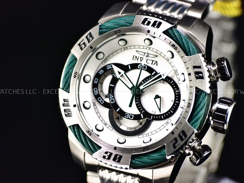 Invicta 27059 Speedway Men's Quartz Chronograph - Silver/Green for sale ...