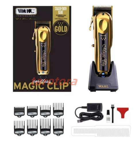 Wahl 8148-700 Professional 5 Star Cordless Magic Clip Gold with ...