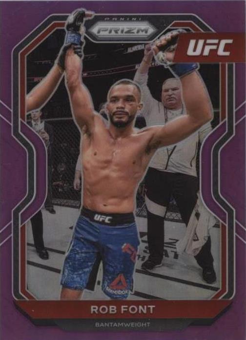 2021 Panini Prizm UFC - Rob Font #13 Purple Prizm /149 for sale online ...
