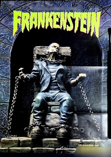 11"Frankenstein in Fetter Horror Movies Unbuilt Unpainted Resin Model ...